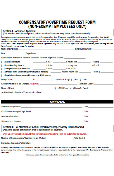 FREE 50+ Overtime Request Forms Download – How to Create Guide, Tips