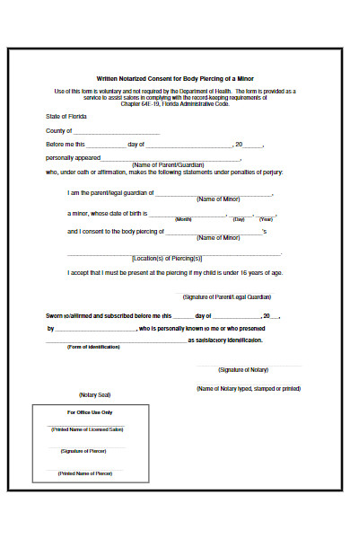 FREE 30+ Piercing Consent Forms Download – How to Create Guide, Tips