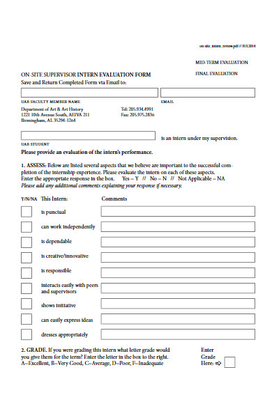 FREE 50+ Supervisor Evaluation Forms Download – How to Create Guide, Tips