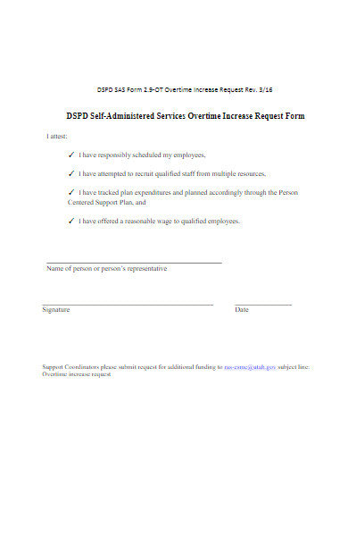 FREE 50+ Overtime Request Forms Download – How to Create Guide, Tips