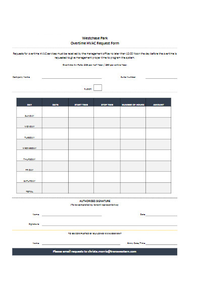 FREE 50+ Overtime Request Forms Download – How to Create Guide, Tips