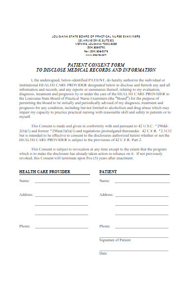 FREE 50+ Patient Consent Forms Download – How to Create Guide, Tips