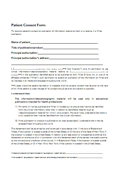 FREE 50+ Patient Consent Forms Download – How to Create Guide, Tips
