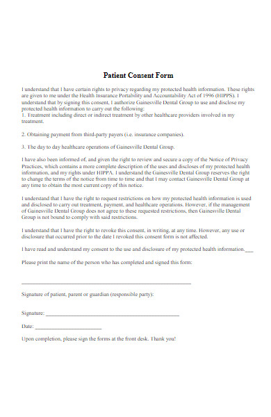 FREE 35+ Service Consent Forms Download – How to Create Guide, Tips