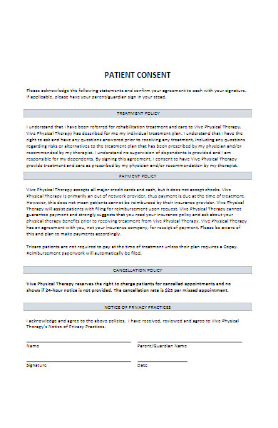FREE 50+ Patient Consent Forms Download – How to Create Guide, Tips