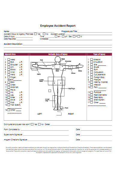 FREE 35+ Employee Accident Report Forms in PDF