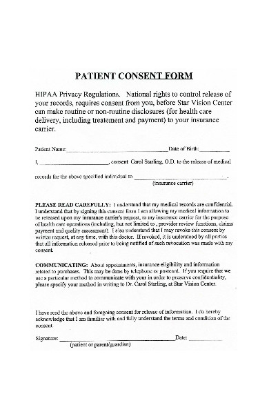 FREE 50+ Patient Consent Forms Download – How to Create Guide, Tips