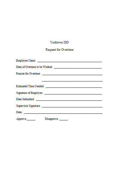 FREE 50+ Overtime Request Forms Download – How to Create Guide, Tips