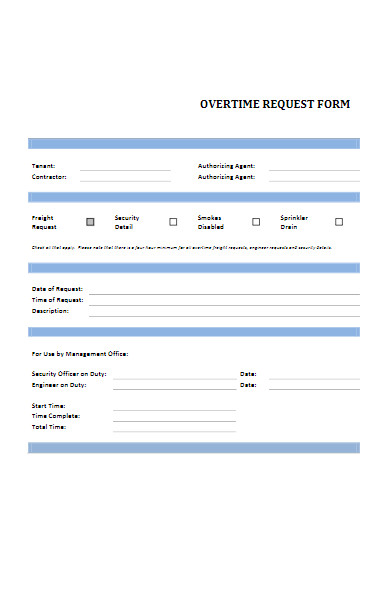 FREE 50+ Overtime Request Forms Download – How to Create Guide, Tips