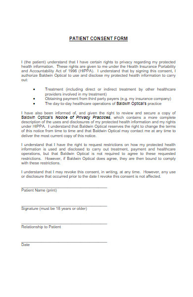 FREE 50+ Patient Consent Forms Download – How to Create Guide, Tips