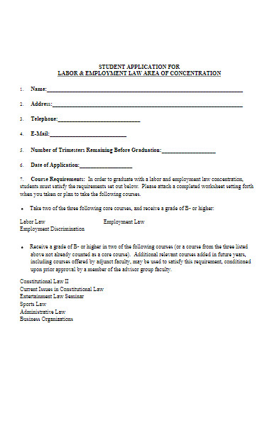 FREE 8+ Labor Application Forms in PDF