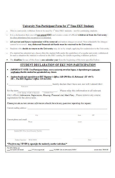 FREE 30+ Participant Declaration Forms Download – How to Create Guide, Tips