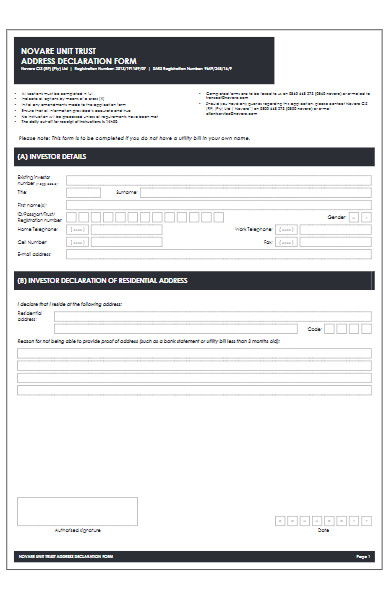 FREE 30+ Trust Declaration Forms in PDF