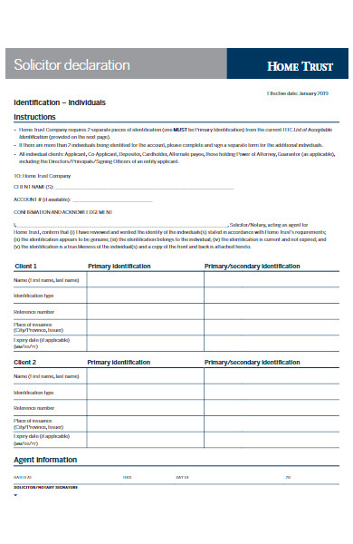 FREE 30+ Trust Declaration Forms in PDF