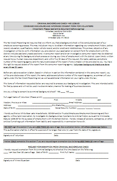 FREE 50+ Background Check Consent Forms Download – How to Create Guide ...