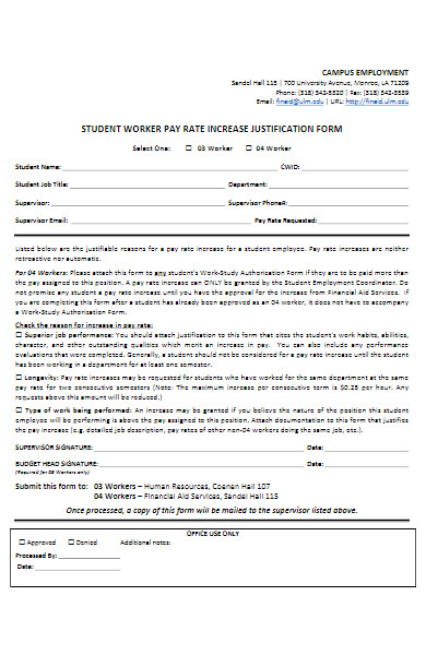 FREE 10+ Pay Increase Forms Download – How to Create Guide, Tips