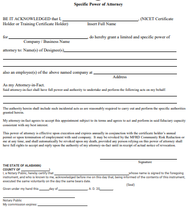 10+ Alabama (AL) Power of Attorney Form Download – How to Create Guide ...
