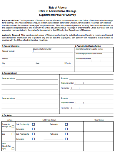 10+ Free Arizona (AZ) Power of Attorney Form Download – How to Create ...