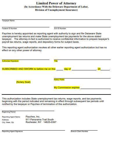 10+ Free Delaware (DE) Power of Attorney Form Download – How to Create ...