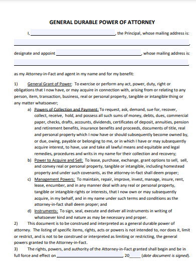 Free 10+ Property Power of Attorney Forms Download – How to Create ...