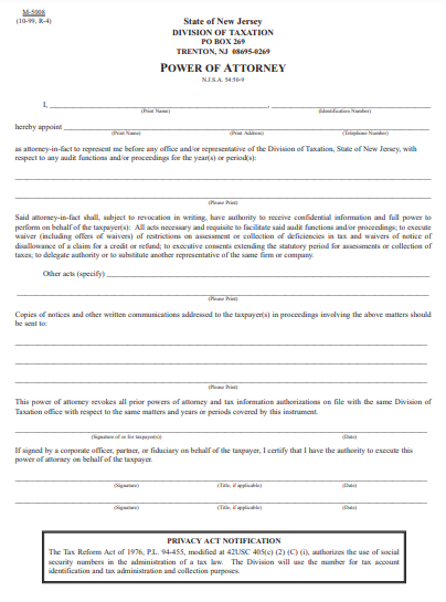 10+ Free New Jersey (NJ) Power of Attorney Form Download – How to ...