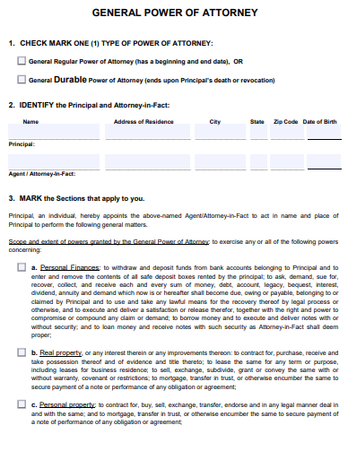 Free 10+ Property Power of Attorney Forms Download – How to Create ...