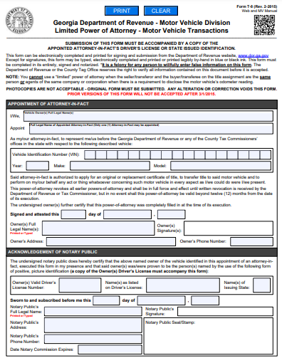 10+ Free Georgia (GA) Power of Attorney Form Download – How to Create ...