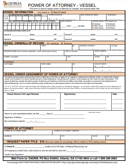 10+ Free Georgia (GA) Power of Attorney Form Download – How to Create ...