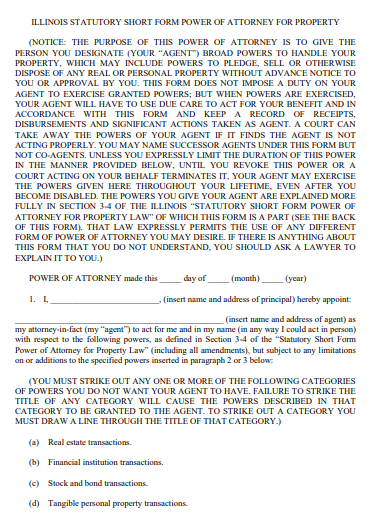 10+ Free Illinois (IL) Power of Attorney Form Download – How to Create ...