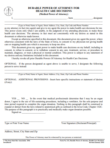 10+ Free Iowa (IA) Power of Attorney Form Download – How to Create ...