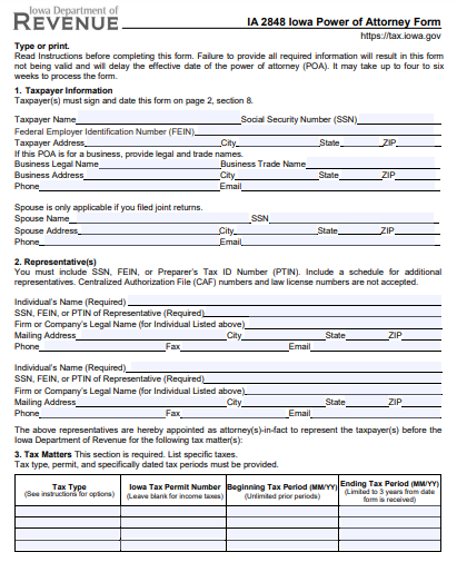 10+ Free Iowa (IA) Power of Attorney Form Download – How to Create ...