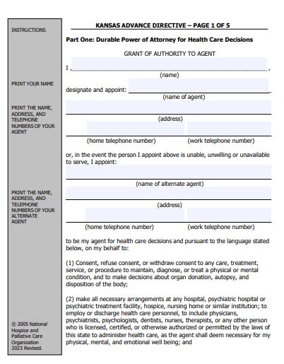 10+ Free Kansas (KS) Power of Attorney Form Download – How to Create ...