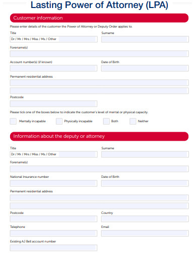 Free 11+ Lasting Power of Attorney Forms Download – How to Create Guide ...