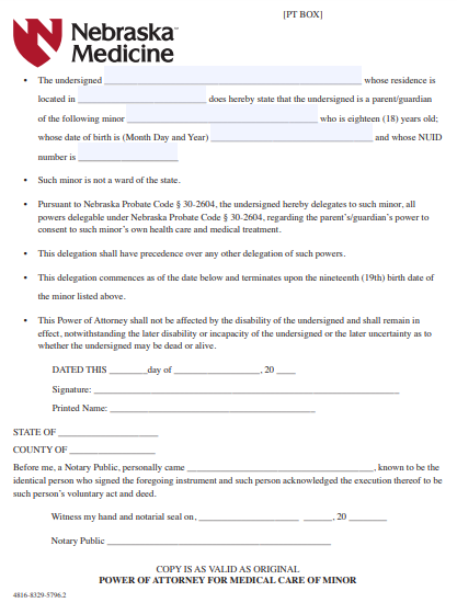 10+ Free Nebraska (NE) Power of Attorney Form Download – How to Create ...