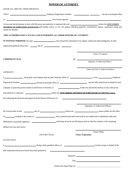 10+ Free New Jersey (NJ) Power of Attorney Form Download – How to ...
