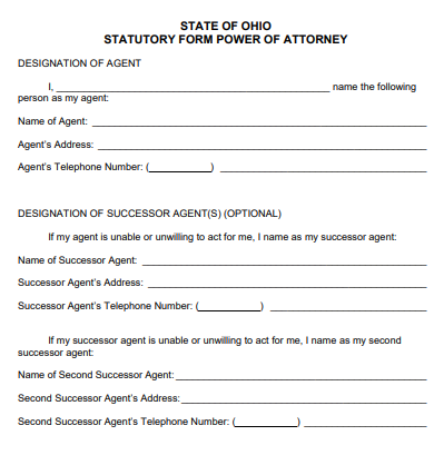 10+ Free Ohio (OH) Power of Attorney Form Download – How to Create ...
