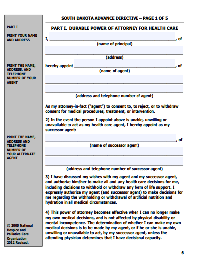 10+ Free South Dakota (SD) Power of Attorney Form Download – How to ...
