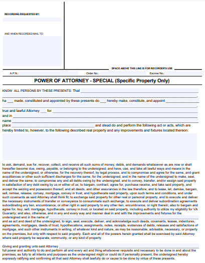 Free 10+ Property Power of Attorney Forms Download – How to Create ...