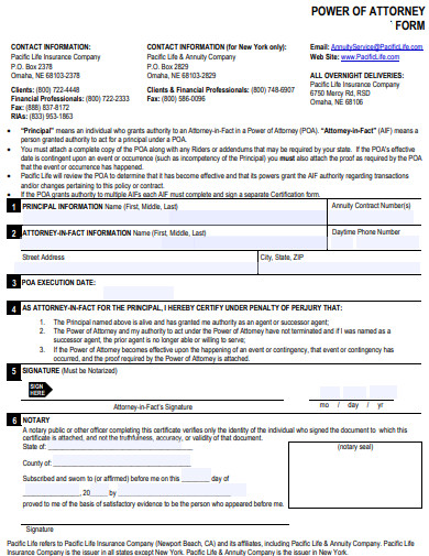 Free 10+ Insurance Power of Attorney Form Download – How to Create ...