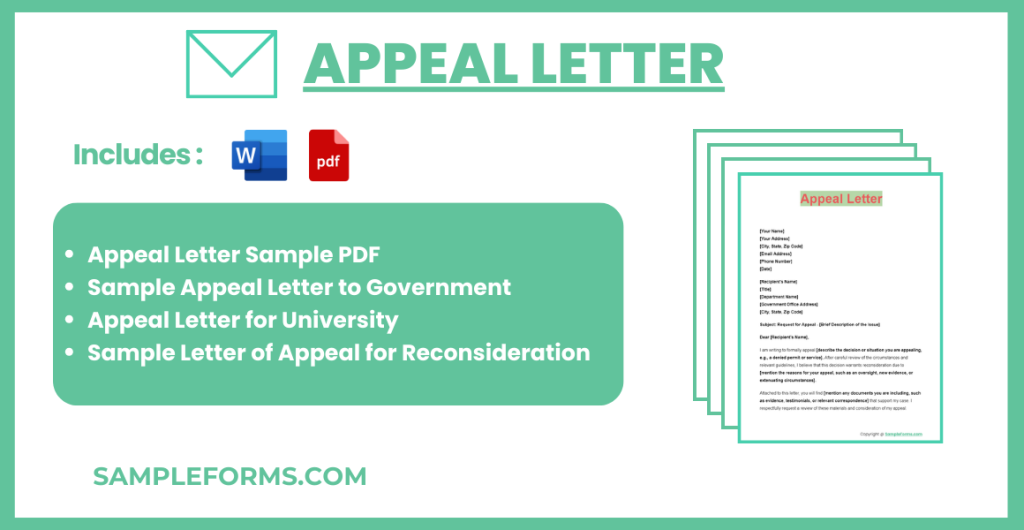 FREE 13+ Appeal Letter Samples, PDF, MS Word, Google Docs
