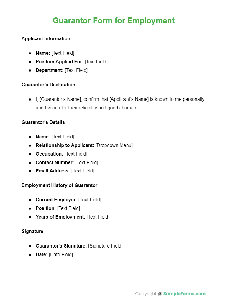 FREE 45+ Guarantor Form Samples, PDF, MS Word, Google Docs