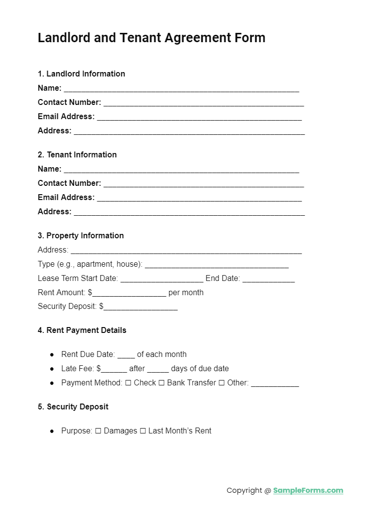 FREE 14+ Tenancy Agreement Form Samples, PDF, MS Word, Google Docs