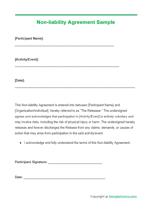 FREE 15+ Liability Waiver Form Samples, PDF, MS Word, Google Docs