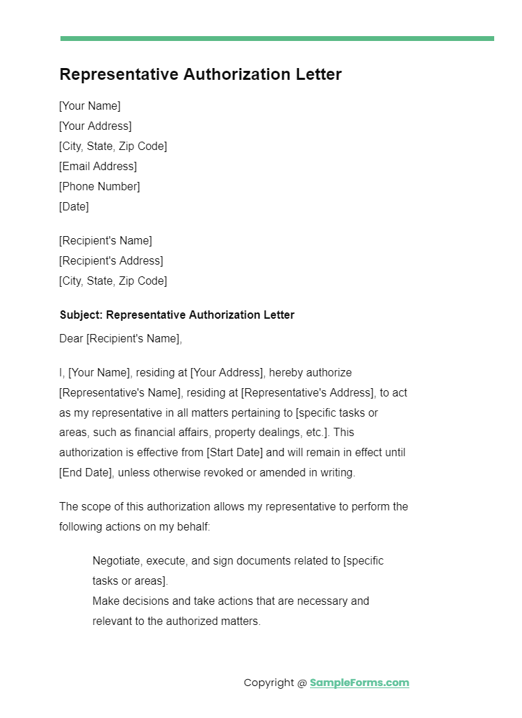 FREE 13+ Authorization Letter Samples, MS Word , PDF , Google Docs