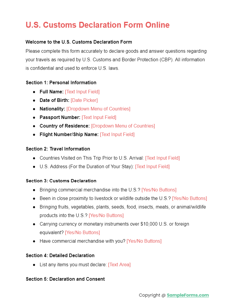FREE 57+ Declaration Form samples, PDF, MS Word, Google Docs, Excel