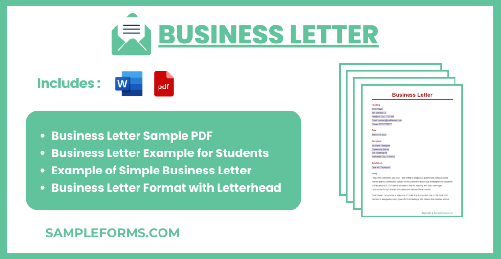 FREE 12+ Business Letter Samples, PDF, MS Word, Google Docs