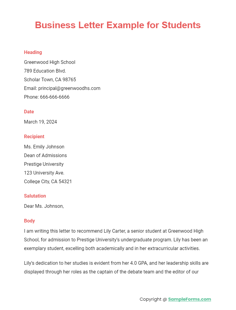 FREE 12+ Business Letter Samples, PDF, MS Word, Google Docs