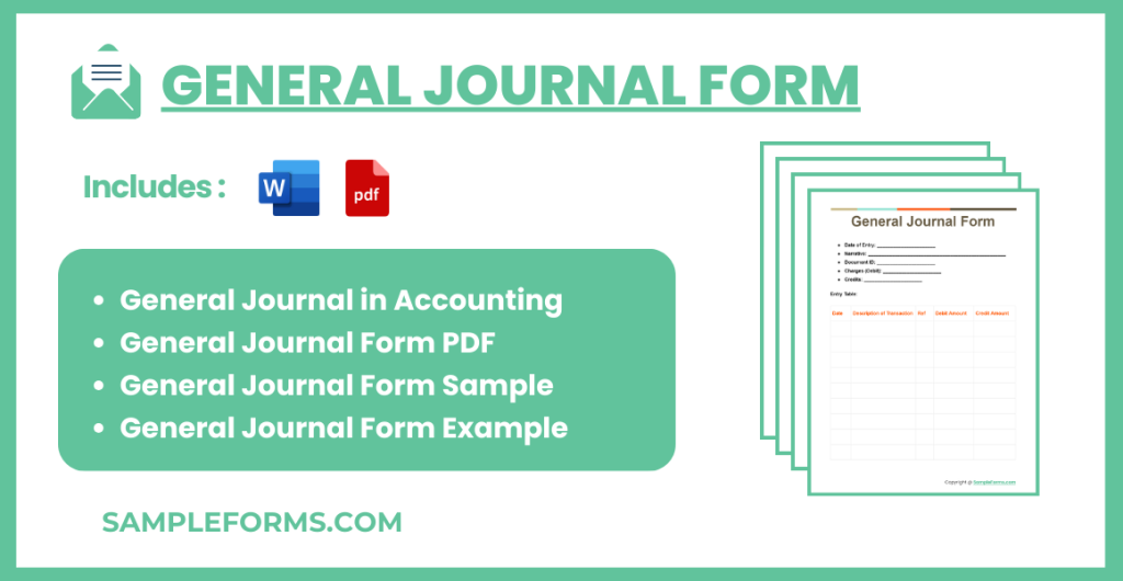 FREE 9+ General Journal Form Samples, PDF, MS Word, Google Docs Excel