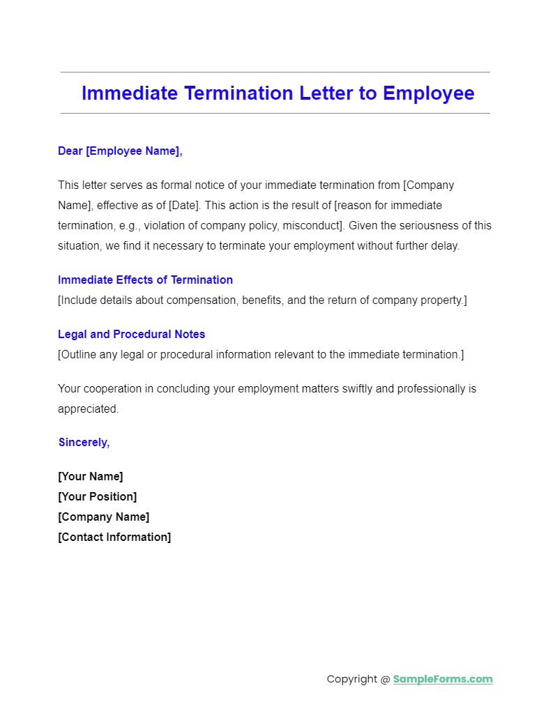 FREE 12+ Termination Letter Samples, PDF, MS Word, Google Docs