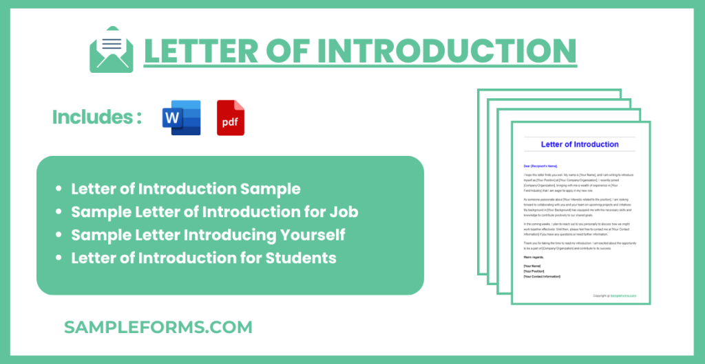 FREE 10+ Letter of Introduction Samples, PDF, MS Word, Google Docs